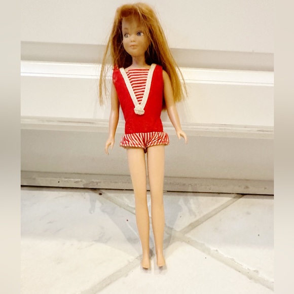 Mattel | Toys | Vintage Barbie Skipper Doll 96s Red Hair Straight Leg ...